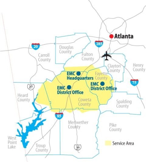 Service Area - EMC Coweta-Fayette