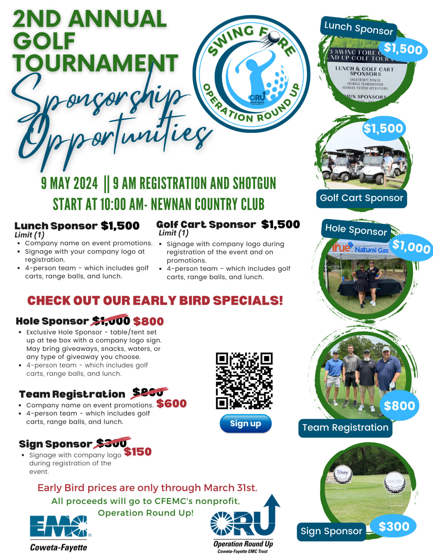 2024 Golf Tournament Swing Fore ORU - EMC Coweta-Fayette