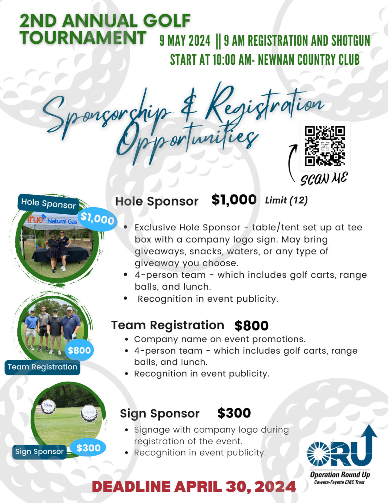 2024 Golf Tournament Swing Fore ORU - EMC Coweta-Fayette